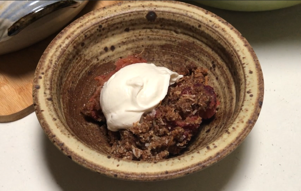 Rhubarb, Apple and Ginger Crumble • Kimchi Club