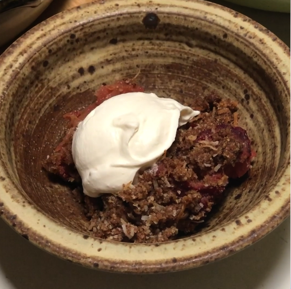 Rhubarb, Apple and Ginger Crumble • Kimchi Club